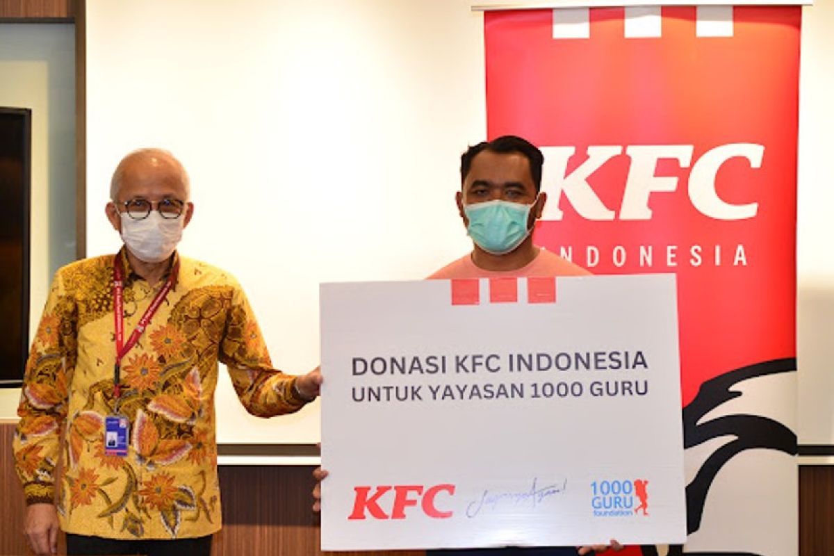 KFC Indonesia serahkan donasi kepada Yayasan 1000 Guru - ANTARA News Yogyakarta - Berita Terkini ...