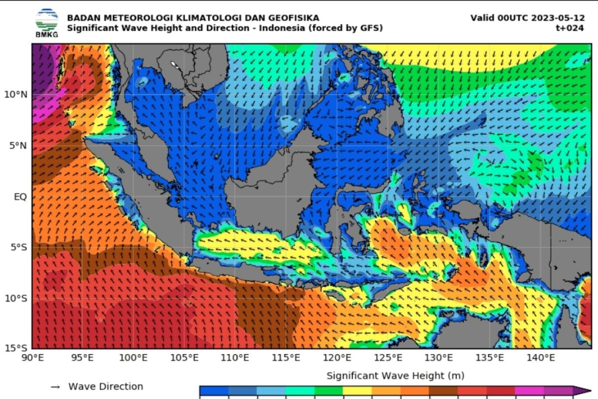 Gelombang Tinggi Berpotensi Terjadi Di Perairan Indonesia Pada 12 13
