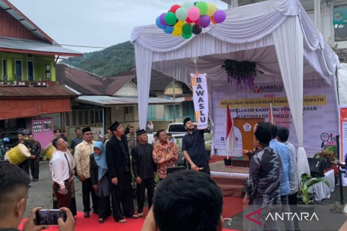 Pasar Usang dicanangkan jadi kampung pengawasan partisipatif pemilu 2024 - ANTARA Sumbar