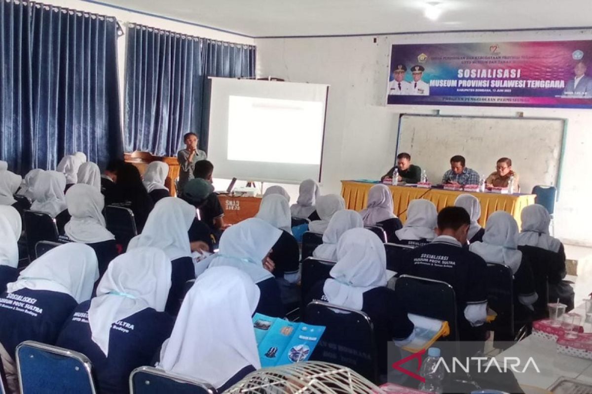 100 siswa di Bombana ikuti sosialisasikan keberadaan dan fungsi museum ...