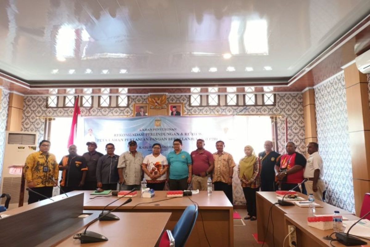 Bappeda kaji penyusunan rekomendasi perlindungan peta LP2B di Mimika ...