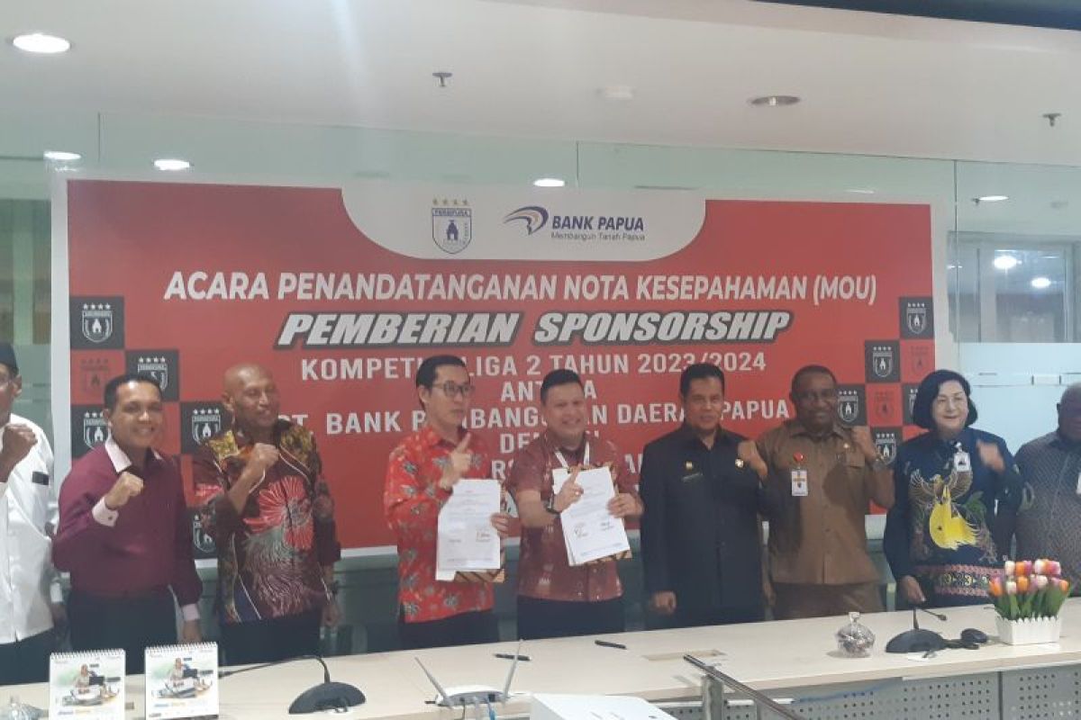Bank Papua-Persipura tanda tangani kesepahaman sponsorship Liga 2 ...
