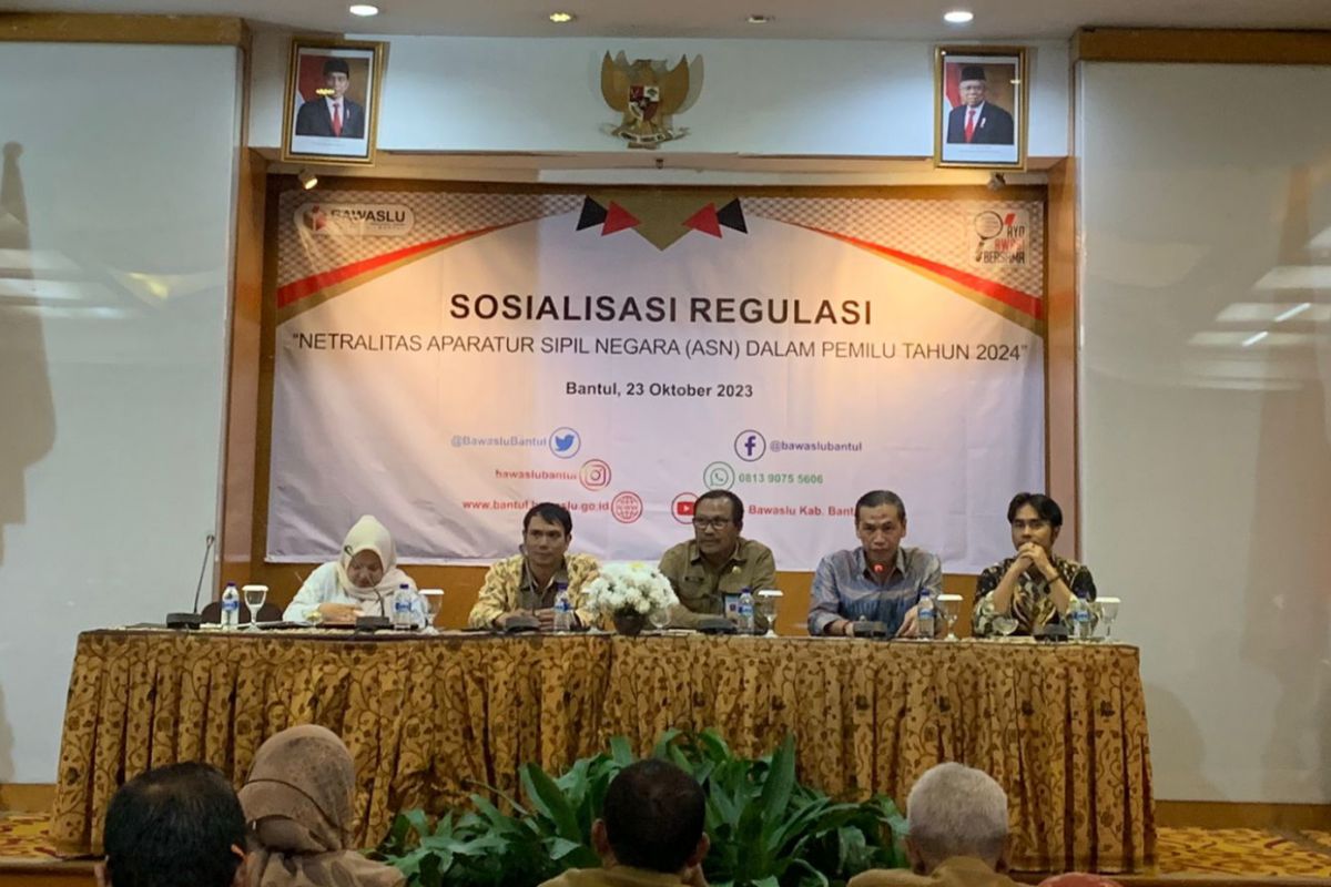 Bawaslu Bantul sebut netralitas ASN salah satu kerawanan dalam pemilu ... Bawaslu Bantul sebut netralitas ASN salah satu kerawanan dalam pemilu ...