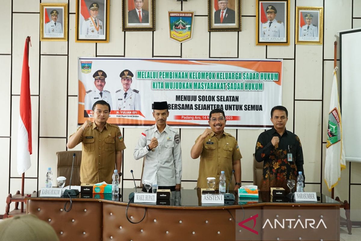 Solok Selatan tingkatkan pemahaman keluarga sadar hukum - ANTARA Sumbar