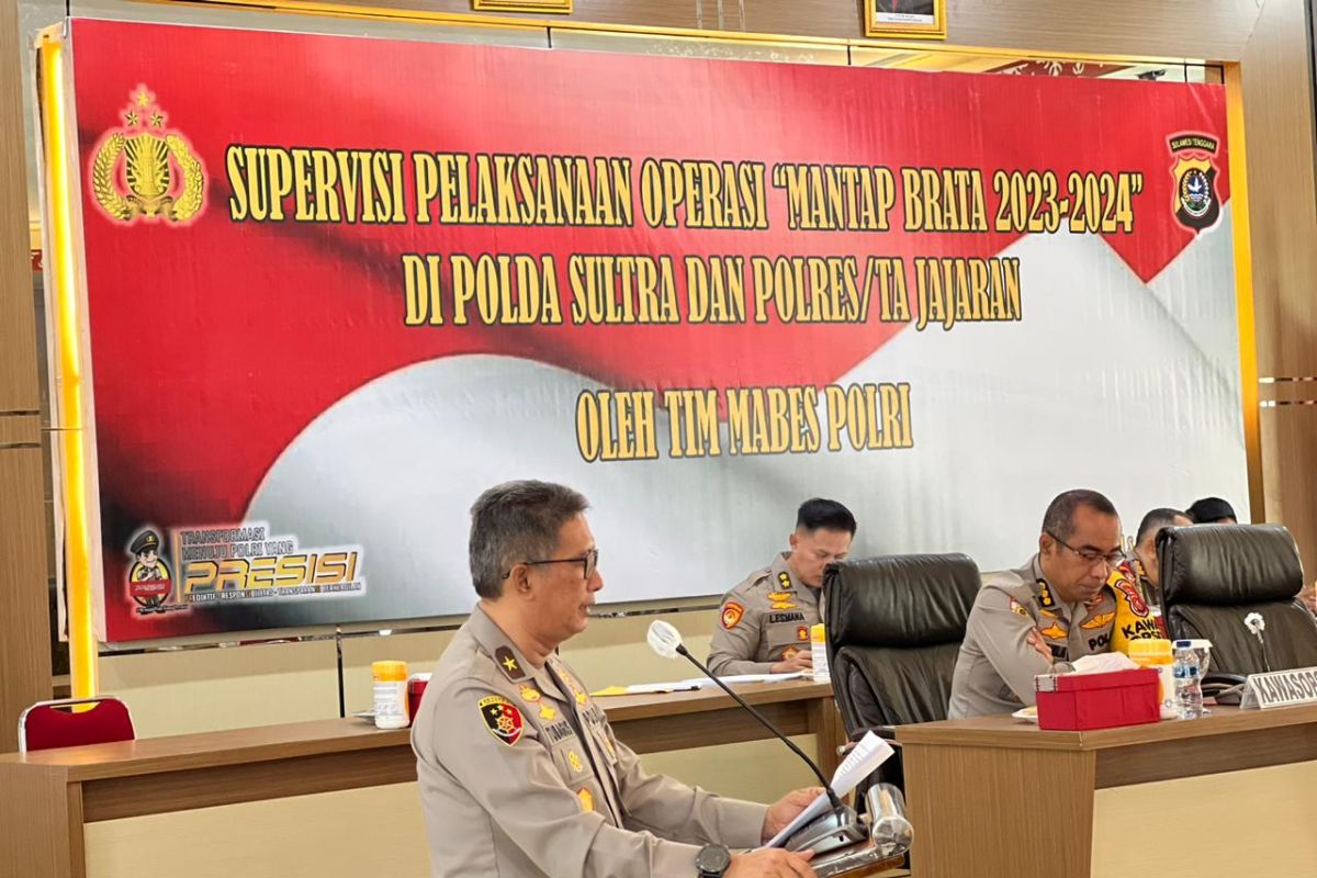 Mabes Polri cek kesiapan Polda Sultra pengamanan Pemilu 2024 - ANTARA News Sulawesi Tenggara ...