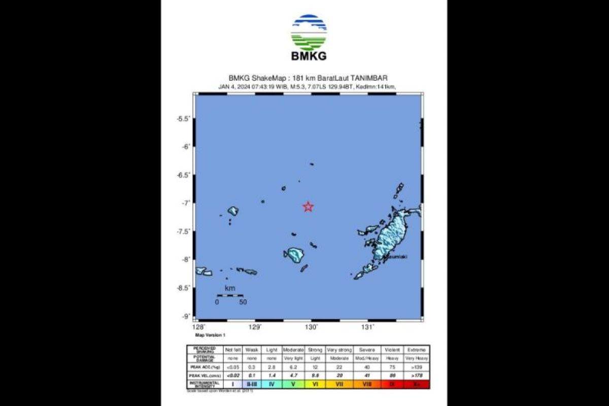 Gempa M5 6 Guncang Wilayah Laut Banda Tak Berpotensi Tsunami Antara