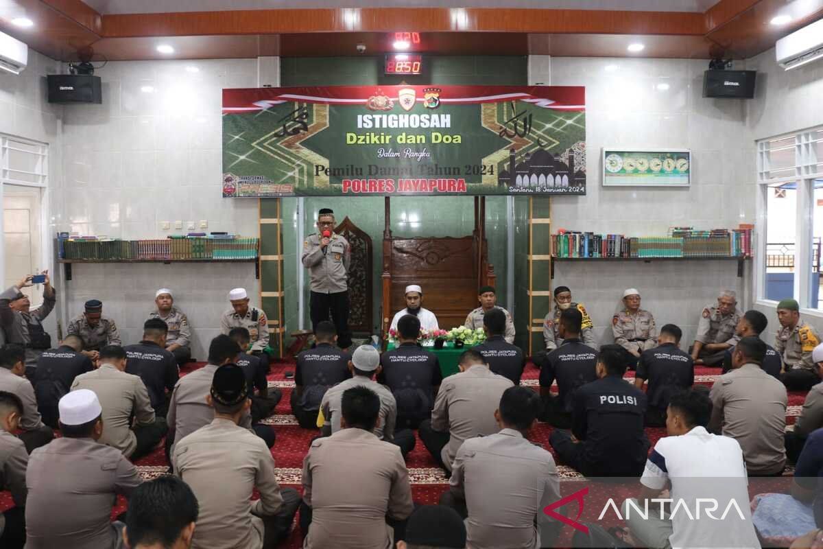 Polres Jayapura gelar doa bersama mensukseskan Pemilu 2024 - ANTARA News Papua
