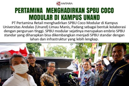 Pertamina Menghadirkan SPBU Coco Modular di Kampus Unand - Infografik ...
