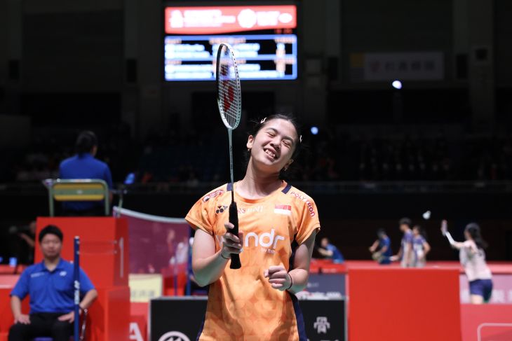 Dhinda tunjukkan semangat juang dalam debut Kumamoto Masters 2025 ...