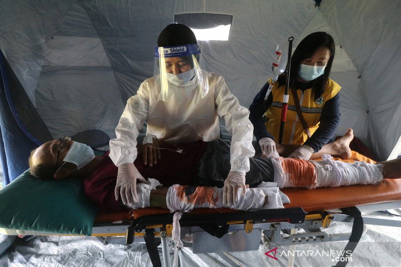 Simulasi penanganan bencana gunung meletus - ANTARA News