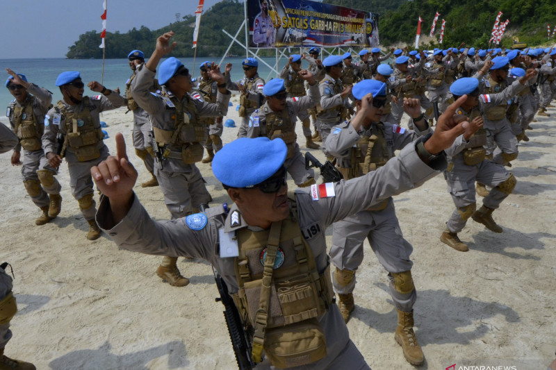 Pembaretan Satgas Formed Police Unit 3 PBB Polri - ANTARA News