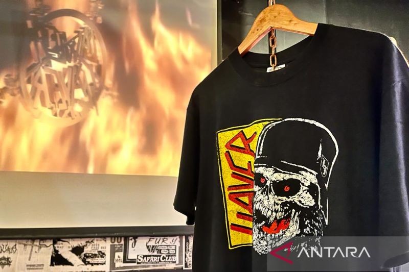Lawless Jakarta rilis merchandise kolaborasi band metal Slayer - ANTARA ...
