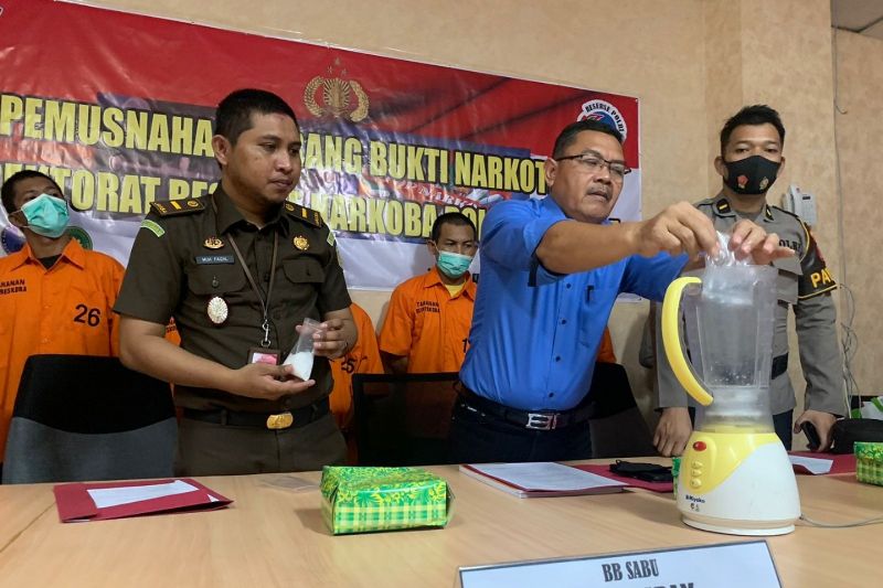 Polda Kaltara Laksanakan Kegiatan Pemusnahan Barang Bukti Narkoba Jenis Sabu - ANTARA News ...