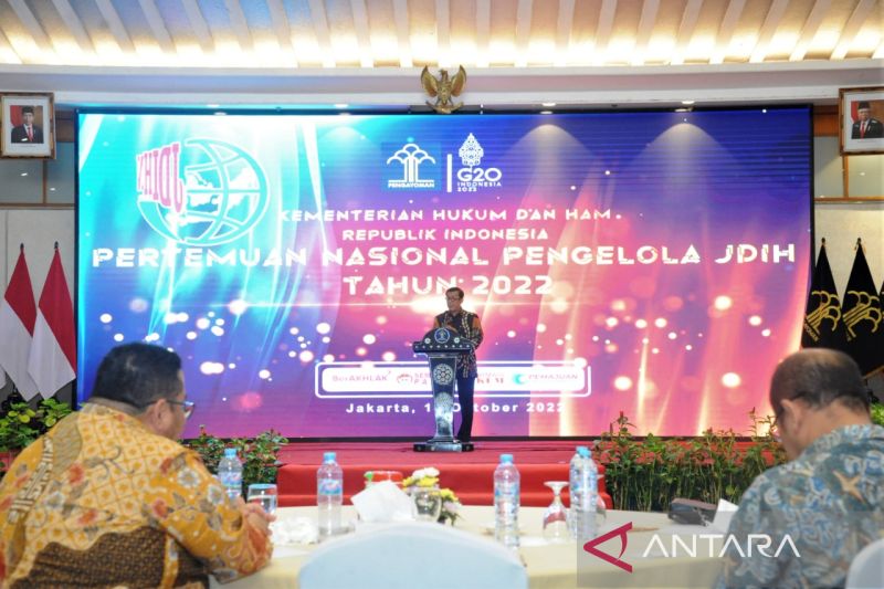 Menkumham: Pengelolaan JDIHN sudah sejalan dengan instruksi Presiden ...
