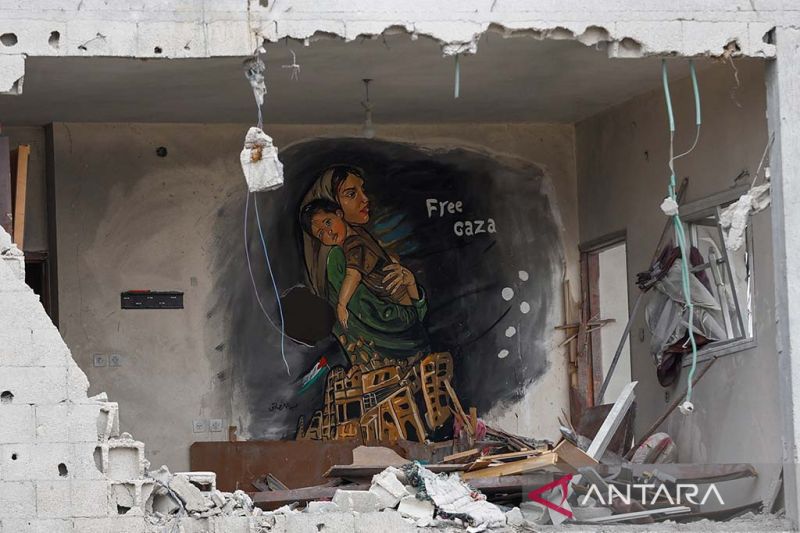 Seniman ungkapkan penderitaan Palestina lewat mural - ANTARA News